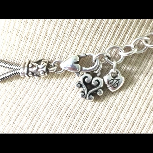 Brighton | Jewelry | Brighton Silver Crystal Necklace | Poshmark